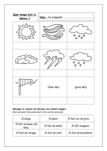 Quel temps fait-il? by Mamzelle - Teaching Resources - Tes