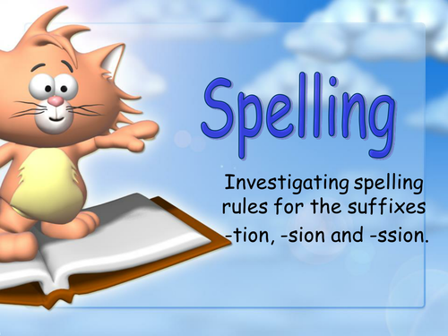 tion sion and ssion Suffix PowerPoint Year 3 by lewisbrooks - Teaching ...