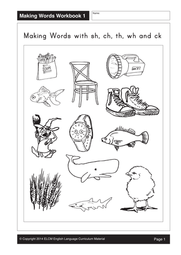 Activity sheets for sh, ch, th, wh, ck words (33 pages) by GMMD ...