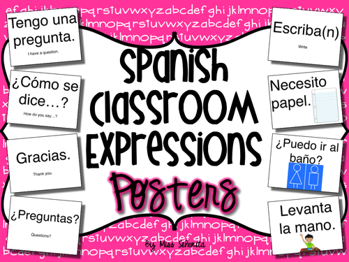 Spanish Classroom Expressions Posters by jesslh313 - Teaching Resources ...