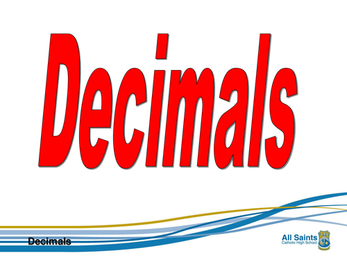 Introduction to decimals by alexsabella - Teaching Resources - Tes