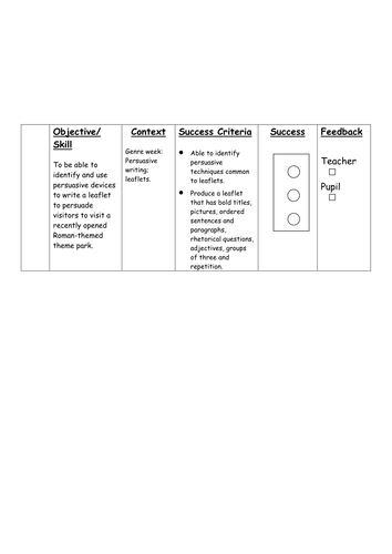 Leaflet writing success criteria by ljj290488 - Teaching Resources - Tes Leaflet writing success criteria by ljj290488 - Teaching Resources - Tes