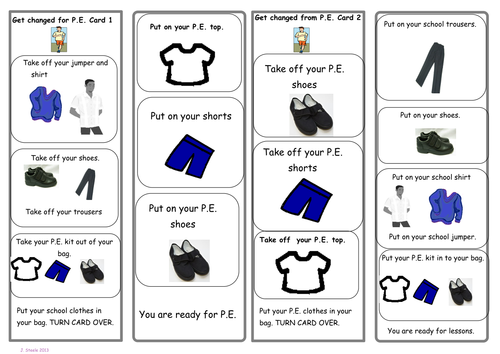 SEN Visual support getting ready for PE by Julieslcn - Teaching ...