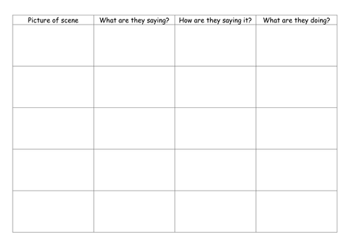 Play Script Planning Worksheets by jenniferhbarlow - Teaching Resources ...