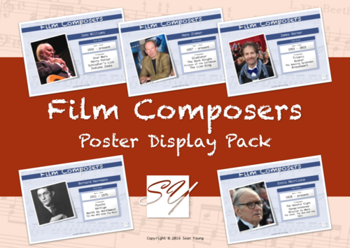 Film Composers – Music Classroom Poster Display Pack by sean1746 ...