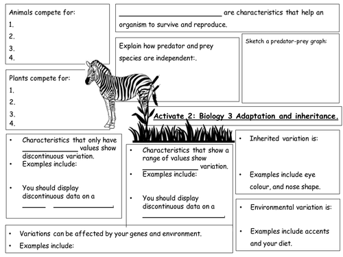 Year 8 Biology Revision (Activate 2) by LBDavies - Teaching Resources - Tes