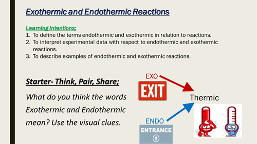 Exothermic and Endothermic Reactions by mbrighton24 - Teaching ...
