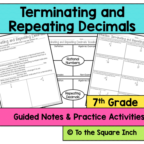 Repeating Decimals Are Rational Numbers 7.2.A