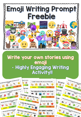 Emoji Story Writing Prompt Freebie! by Innovativeteachingideas ...