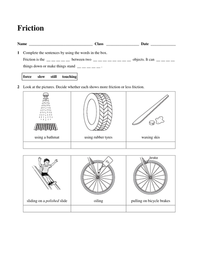 Lesson 3 - KS3 Forces - Friction by Mister_Dawg - Teaching Resources - Tes