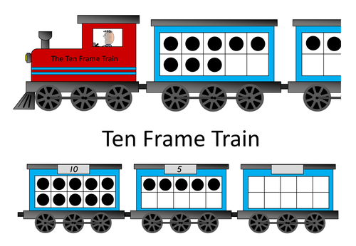 Math - Ten Frame Train by swelch_resources - Teaching Resources - Tes