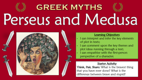 Greek Myths: Perseus and Medusa by TandLGuru - Teaching Resources - Tes