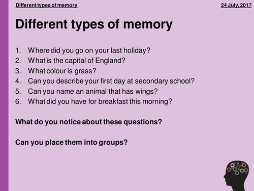 Secondary psychology resources