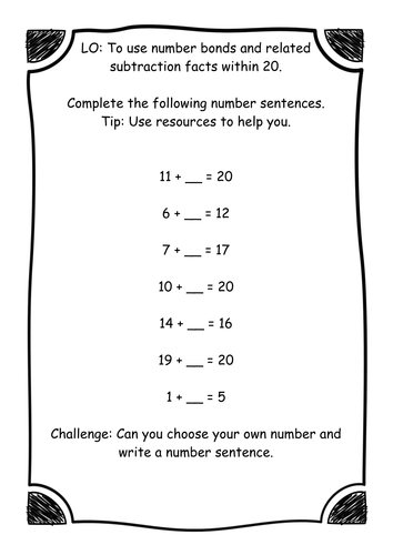Early years addition and subtraction resources
