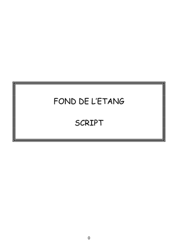 Secondary French teaching resources: Advanced-level literature and film ...