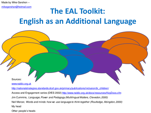 EAL Toolkit by mikegershon - Teaching Resources - Tes