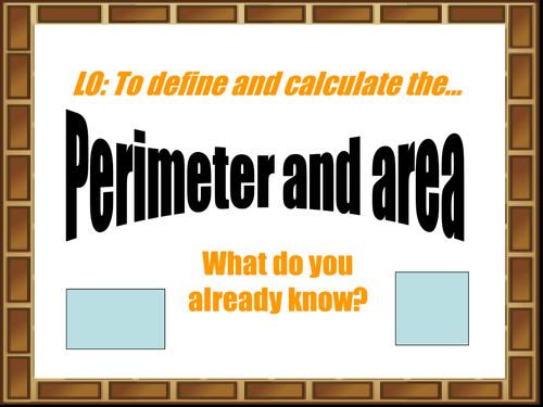 Area and Perimeter Powerpoint and worksheet by Hilly577 - Teaching ...