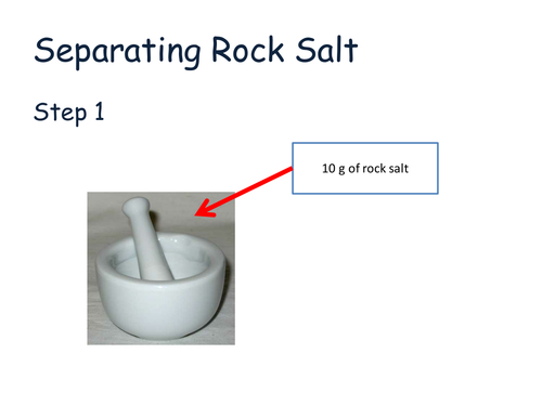 BTEC Chemistry/KS3 Separating Rock Salt by IndigoandViolet - Teaching ...