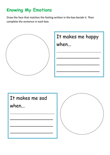 Worksheet Things That Make You Happy