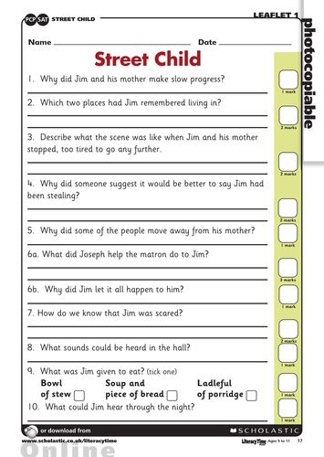 Street Child termly planning by lizmakinsmith - Teaching Resources - Tes