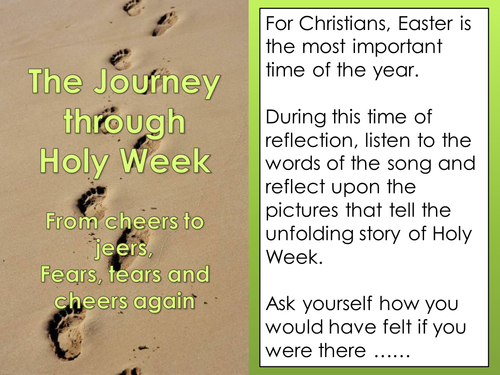 Holy Week reflection by nikkiig - Teaching Resources - Tes