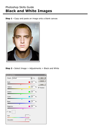 Photoshop Skills Guides by hetuffnell - Teaching Resources - Tes