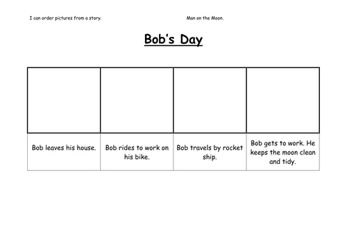 Man on the Moon story ordering by LBaggley - Teaching Resources - Tes