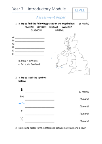 Year 7 Geography Baseline Assessment Paper by BradmoreGeography ... Year 7 Geography Baseline Assessment Paper by BradmoreGeography ...