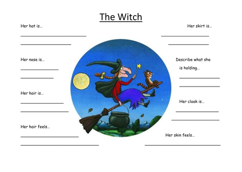 Character description of The Witch by Jase1990 - Teaching Resources - TES
