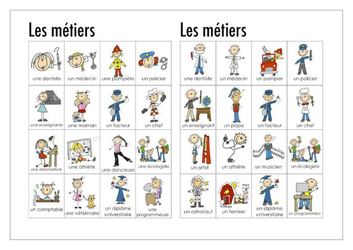 Les Métiers by labellaroma - Teaching Resources - Tes