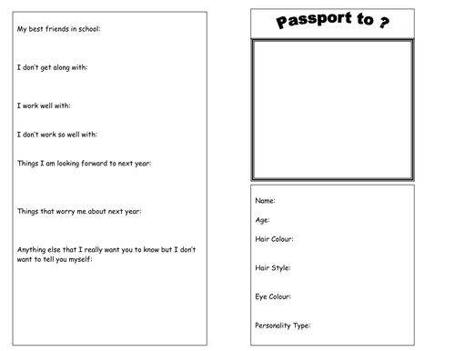 Career Day Passport Template For Students - floorrang