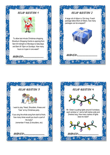 Math Relay Races (Problem-solving Puzzles) by aap03102 - Teaching ...