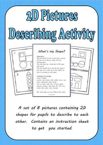 Describing 2D Shapes Activity | Teaching Resources