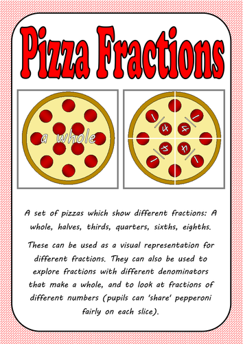 Pizza Fractions by mrs-bee - Teaching Resources - Tes