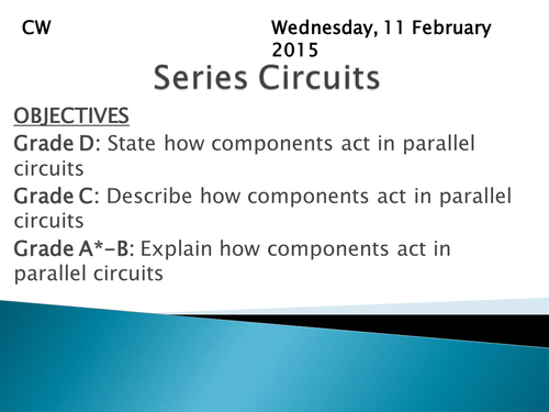 GCSE Parallel Circuits | Teaching Resources GCSE Parallel Circuits | Teaching Resources