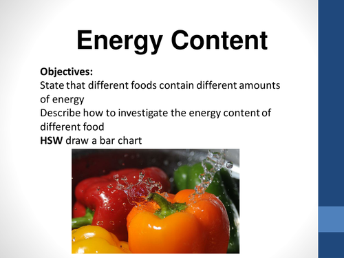 GCSE Energy Content of Food | Teaching Resources