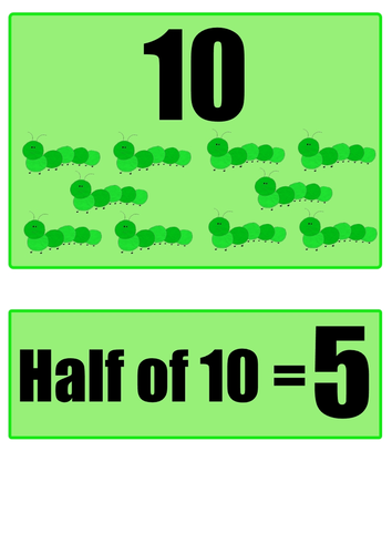 Halving cards | Teaching Resources