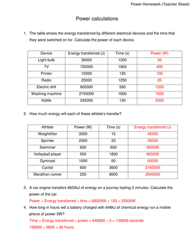 Power Lesson | Teaching Resources