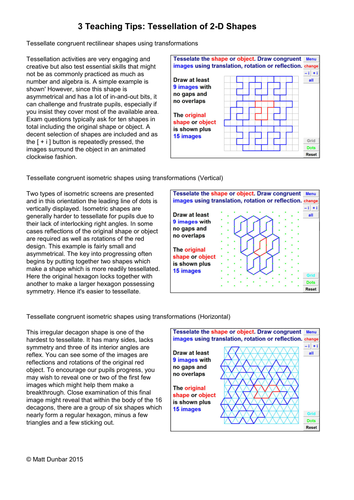 Secondary geometry and measures teaching resources: Symmetry | TES