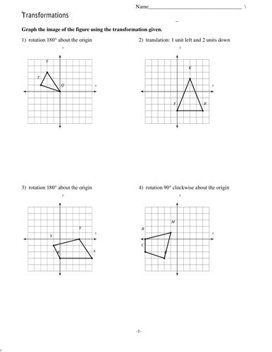 Transformations | Teaching Resources