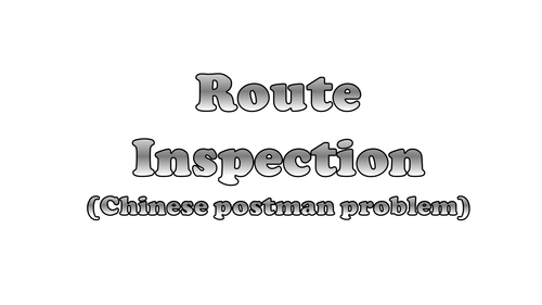 Whole-school route inspection resources