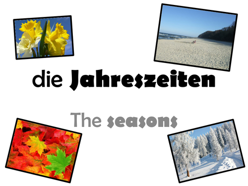 Seasons in German | Teaching Resources
