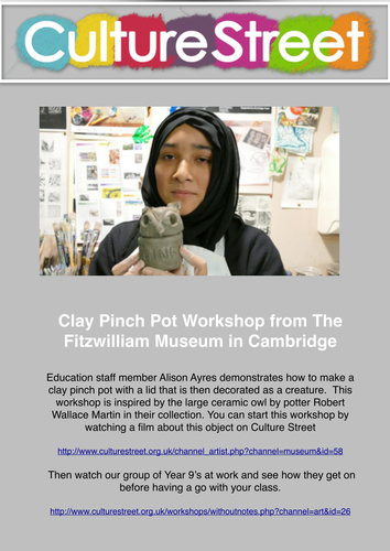 Clay pinch pot workshop to make a creature | Teaching Resources