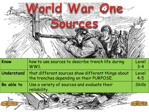 Y8 WW1 Source Analysis | Teaching Resources