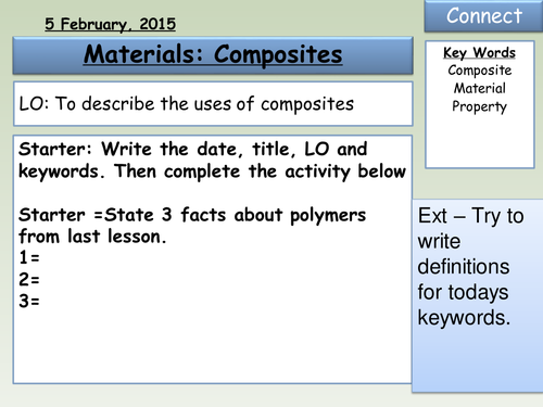 KS3 Ceramics, Polymers and Composites Lessons by Microbex - Teaching ...