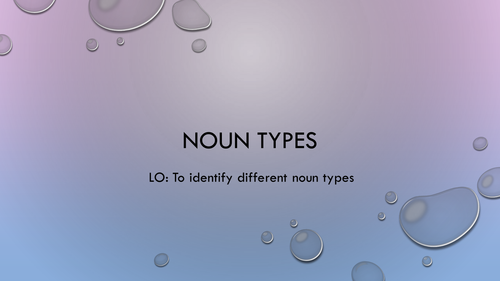 Noun Types PPT | Teaching Resources