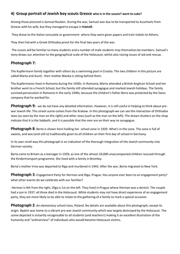 The Holocaust- yr 8 intro | Teaching Resources