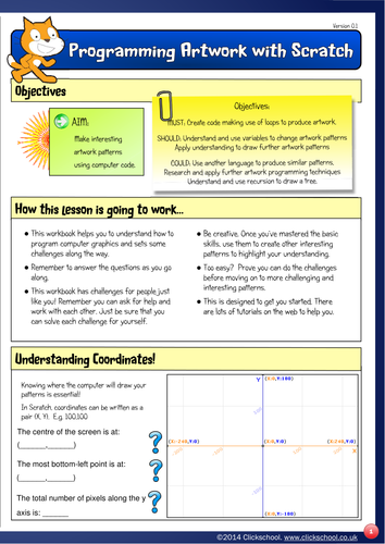 Programming Artwork In Scratch Plus Some Python Turtle And Flash Sine Wave Teaching Resources 