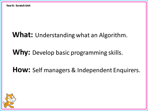 Scratch Lesson 1 Algorithms Teaching Resources