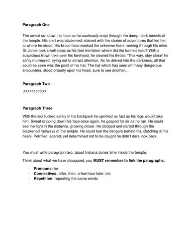 English Adventure Stories- Temple Run and Indiana Jones- Year 5 KS2 ...